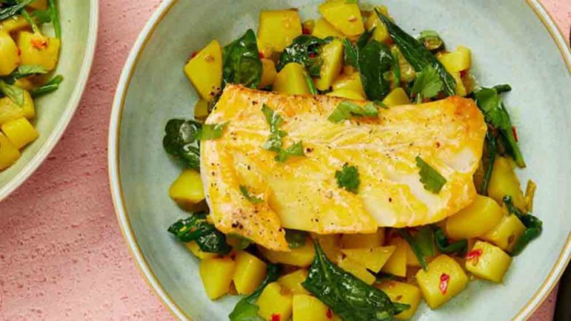 Smoked Haddock With Spicy Potatoes - Walter Purkis and Sons