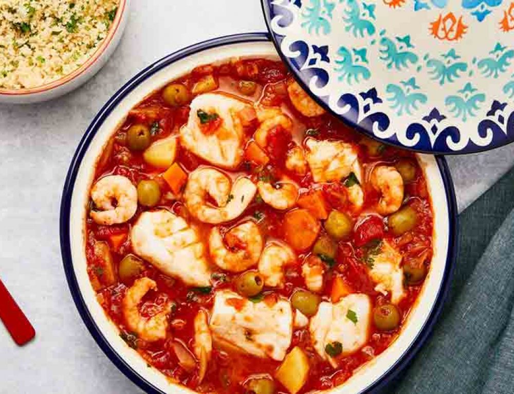 Baked Pollock with Tomatoes and Feta - Walter Purkis and Sons