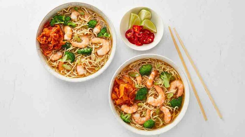 Spicy Prawn Ramen Recipe With Kimchi - Walter Purkis and Sons